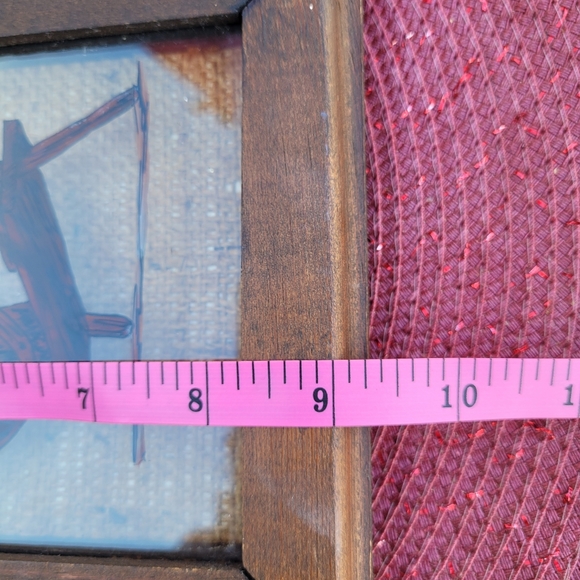 Wall Decor | Vintage Framed Reverse Painted Glass Spindle | Poshmark